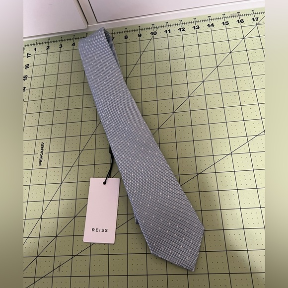 Reiss | Accessories | Reiss New Silk Liam Soft Blue Designer Tie | Poshmark